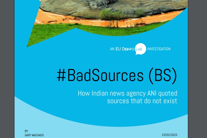 Bad Sources – How Indian news agency ANI quoted sources that do not ...
