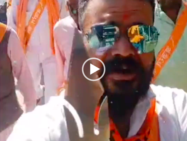 Bajrang Dal members, locals marched on streets holding Trishuls ...