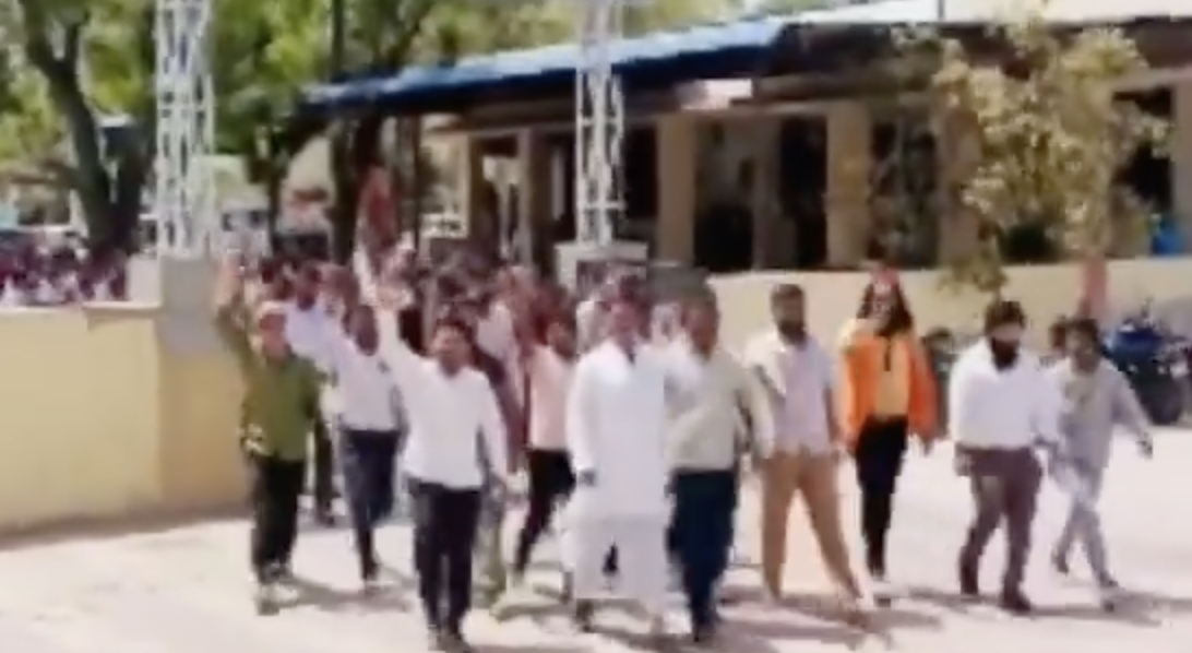 Locals took out a rally against a Madrassa over alleged conversion ...