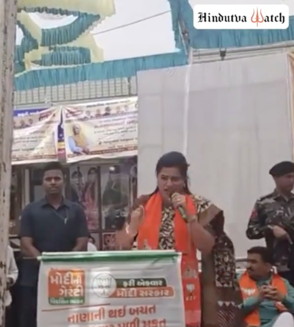 BJP leader Navneet Rana delivers a communal speech in Amravati ...